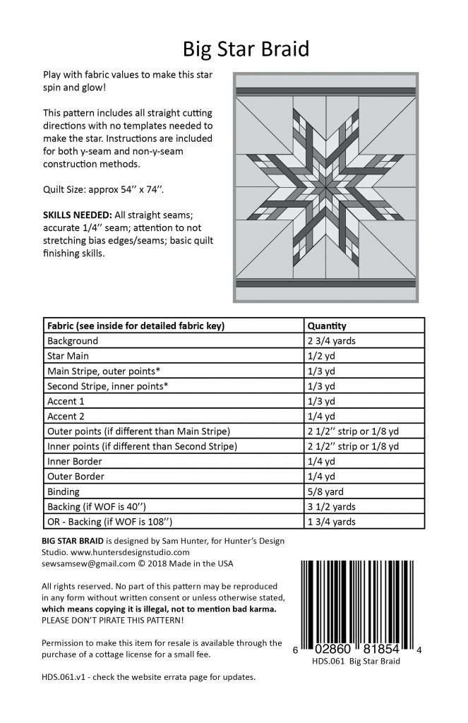 Five Stars - PDF - Hunter's Design Studio