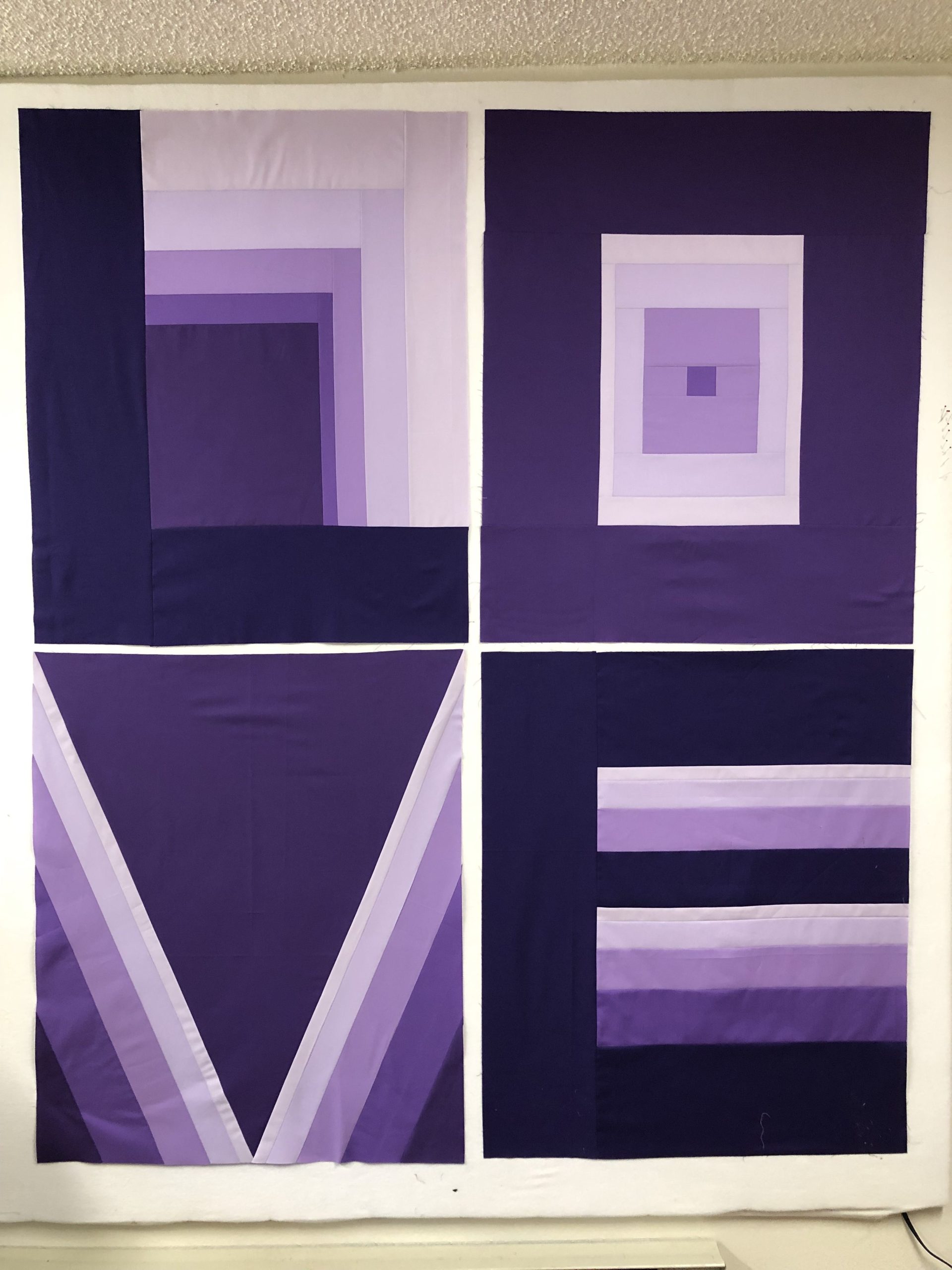 Tutorial for Colorblock LOVE - Putting it Together - Hunter's Design Studio