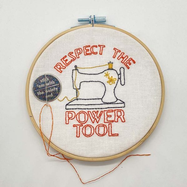 Stickers: Respect the Power Tool - Hunter's Design Studio