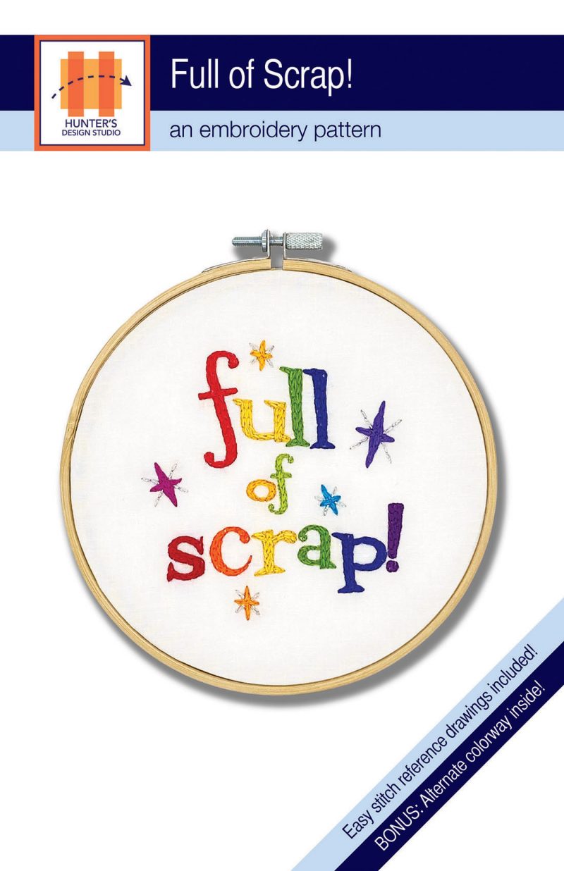 Full of Scrap Embroidery - PDF - Hunter's Design Studio